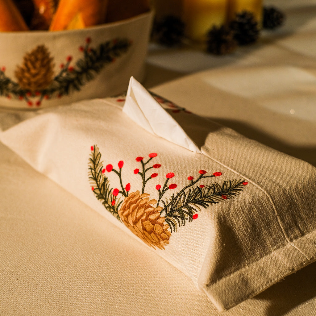 Pine Cone Blossom Tissue Box Cover – The Nest Concept Store